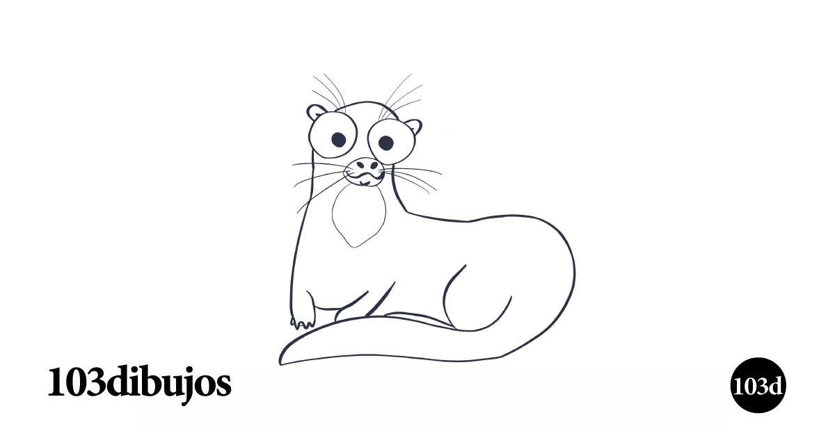 79. Lobo de río / Giant otter. 103dibujos
